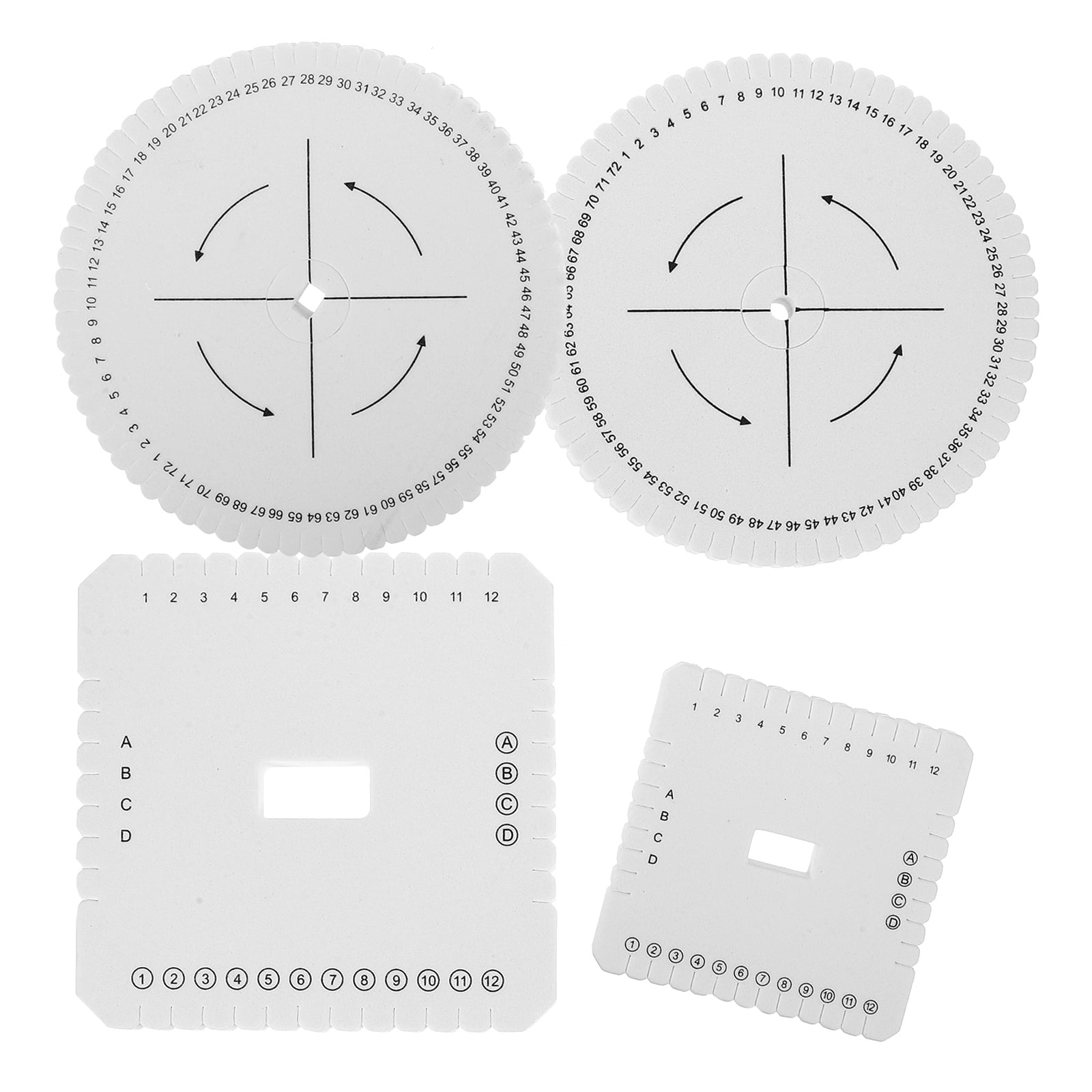 Hytrove 1set Kumihimo Braiding Disk Weaving Boards For Diy Bracelet ...