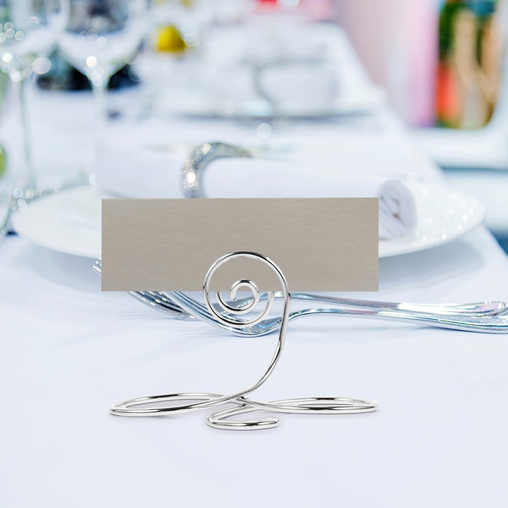 Hytrove 24Pack Wedding Seat Card Holder Metal Wire Design For Holding ...