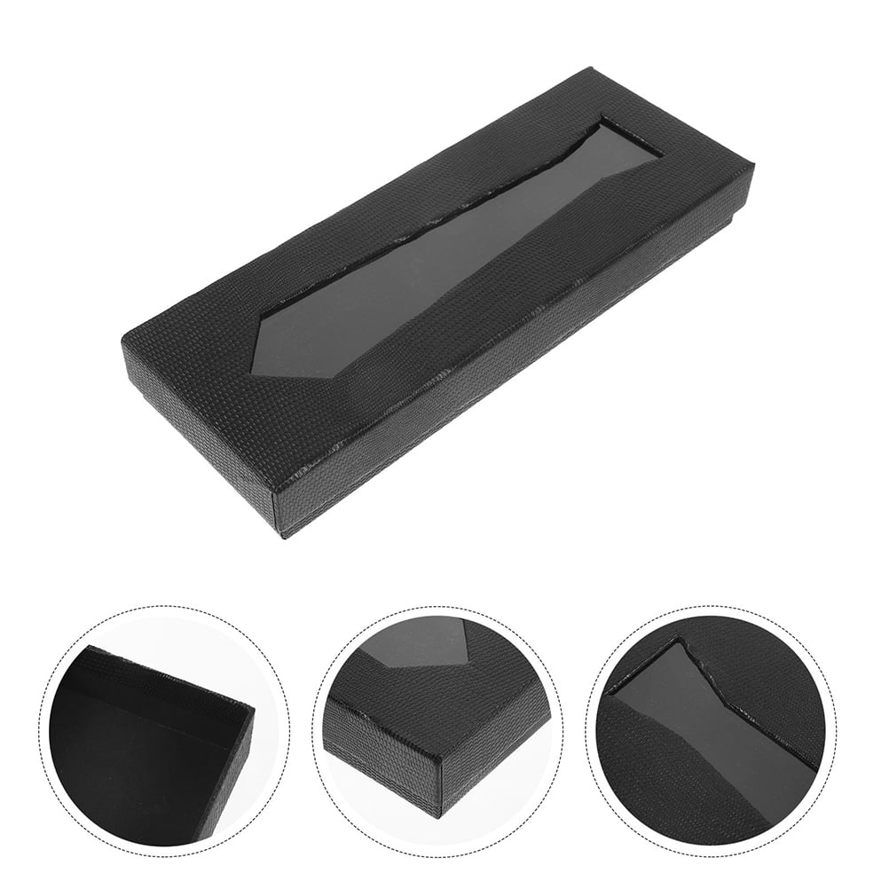 Hytrove 2Set Black Cardboard Tie present Boxes for Men's Neckties ...
