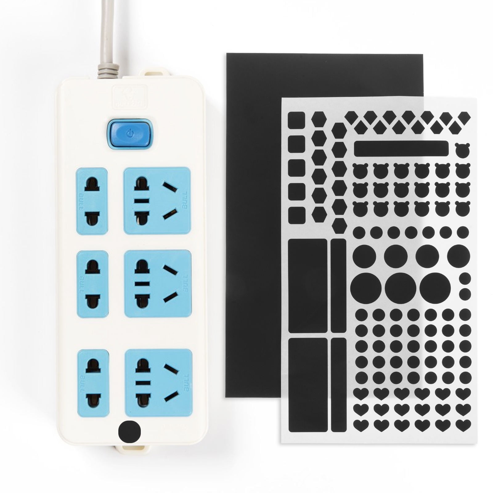 Hytrove 2Set Led Light Blocking Stickers Rectangular 126*220mm Black ...