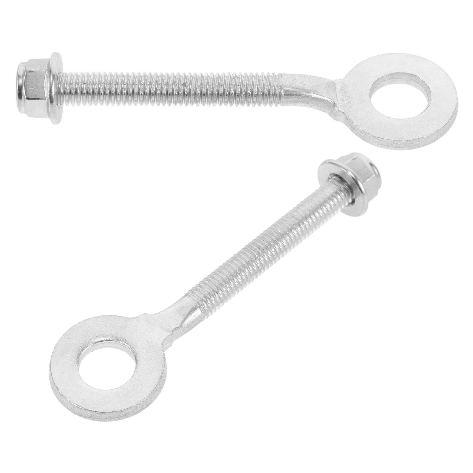 Hytrove Motorcycle Chain Tensioner Chain Adjusters 2Set Metal Silver ...