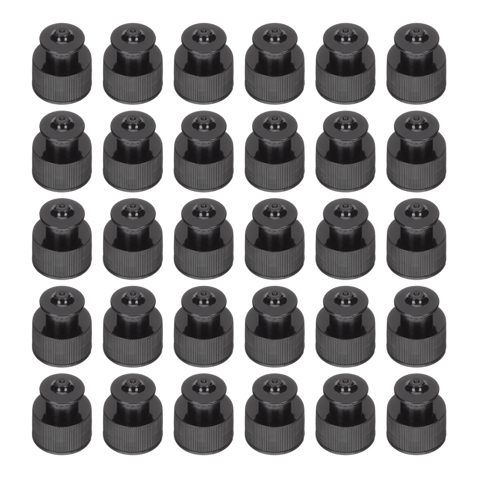 Hytrove 30Pcs Black Pull Type Sports Bottle Caps for Mineral Water ...