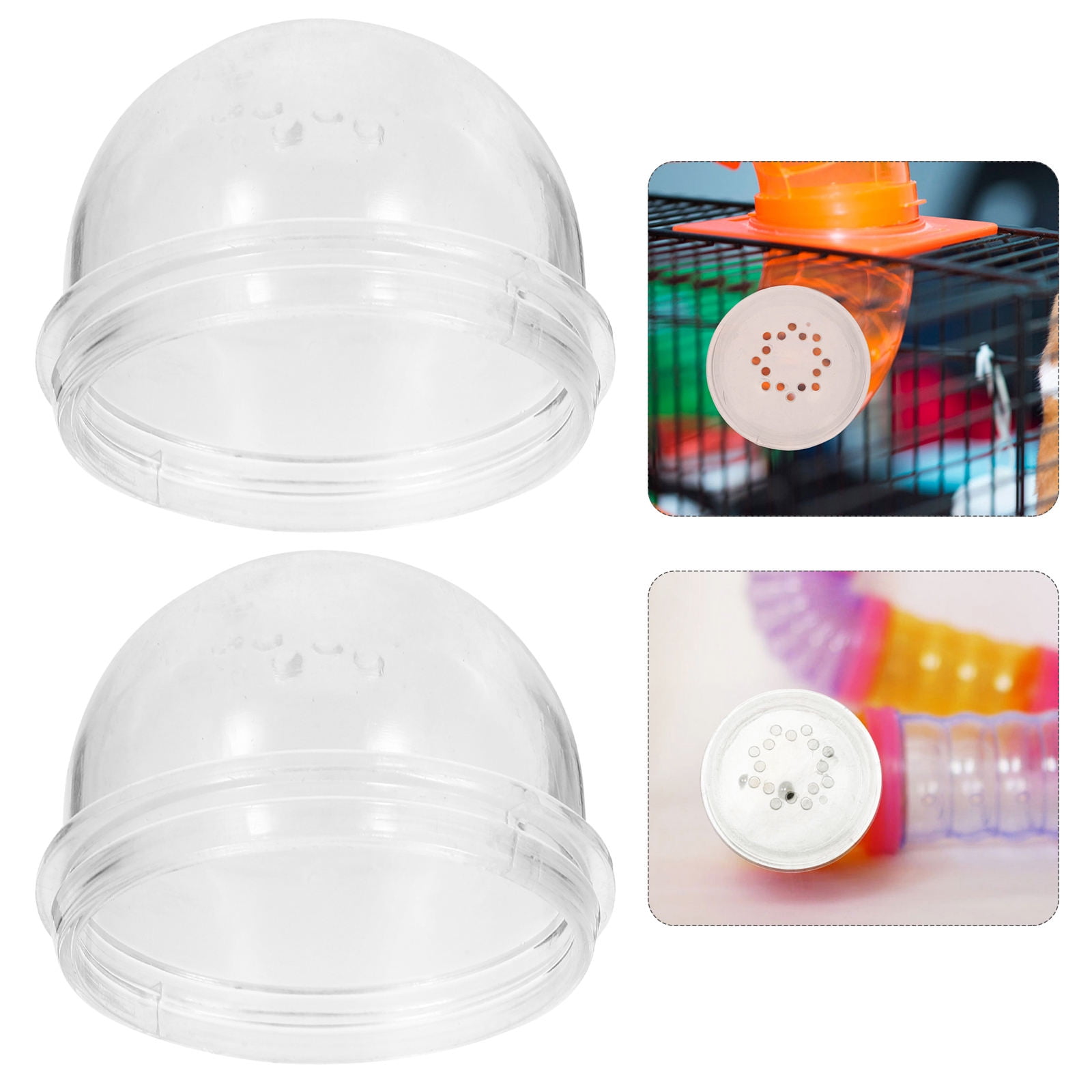 Hytrove 3Pcs Tube Plug for Hamster Cage External Plugs Transparent ...