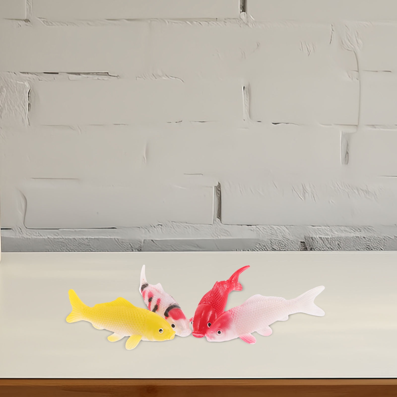 Hytrove 4Pcs Miniature Fish Models Fade Resistant Fish Figure Statue ...