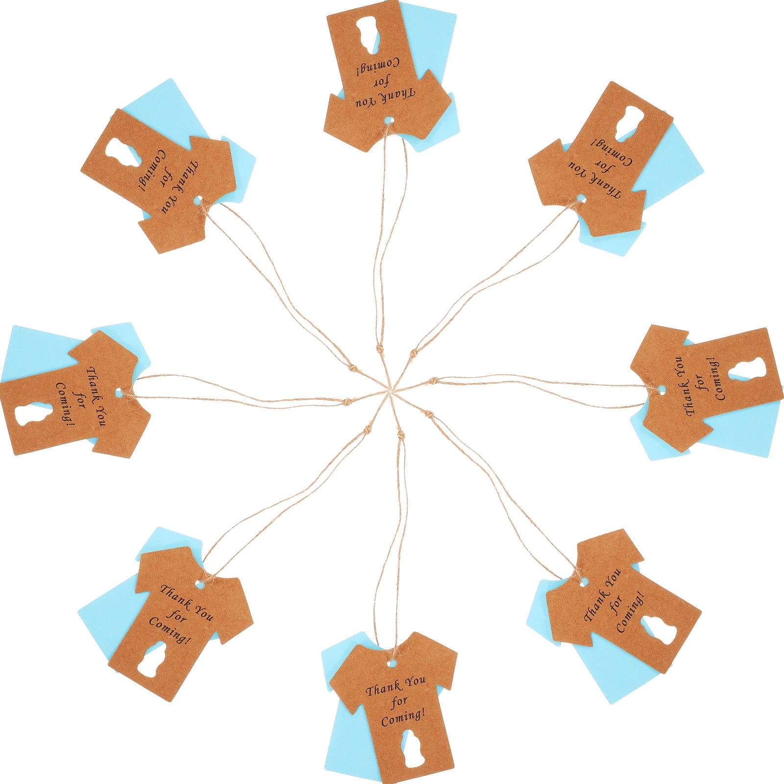 Hytrove 50 Kraft Paper Tags With Rope Hanging Tag For present ...