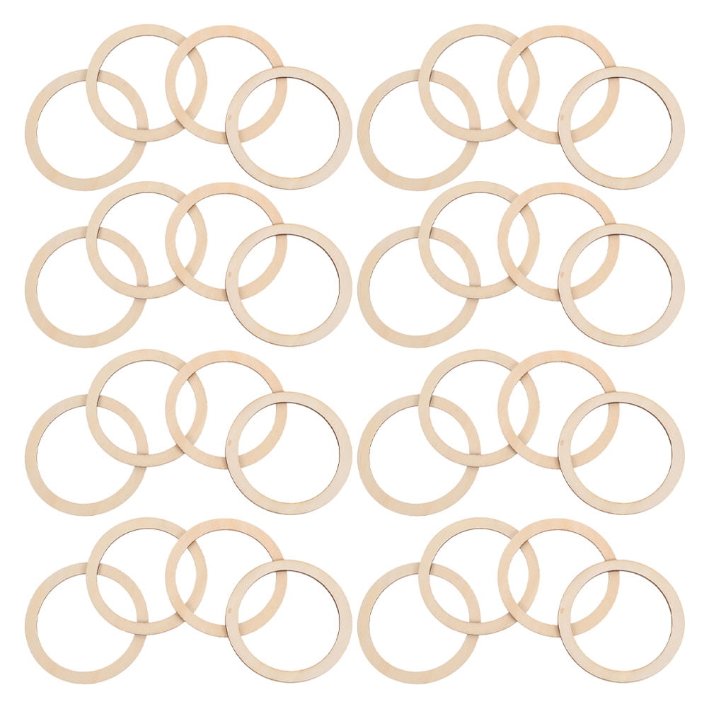 Hytrove 50Set Small Rings for Crafts and DIY Projects 6.00X6.00X0.20cm ...