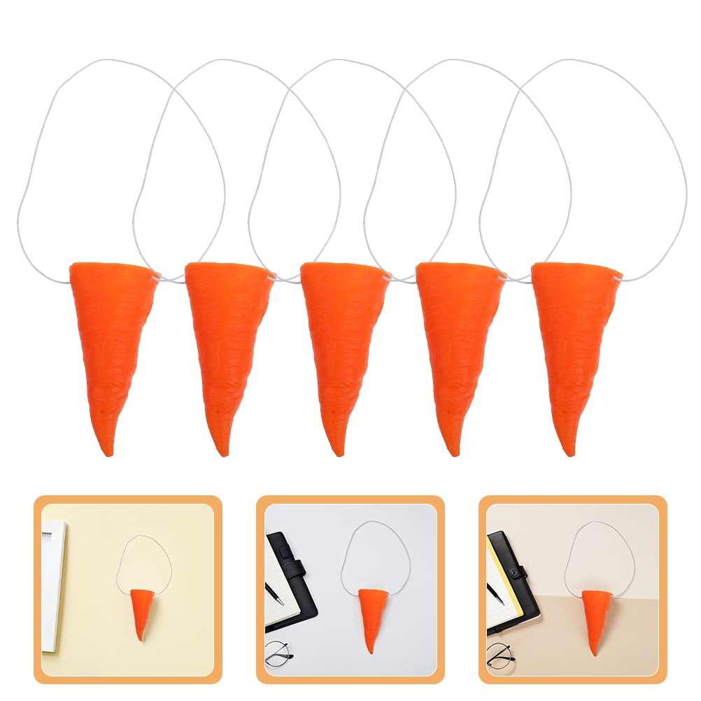 Hytrove Fake Carrot Nose Carrot Nose Props Vinyl Dress Up Adults ...