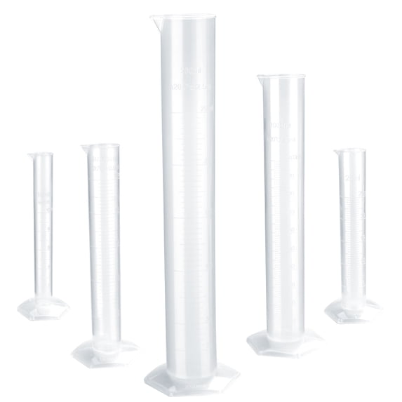 Hytrove 5Pcs Transparent Plastic Graduated Cylinders for Accurate ...