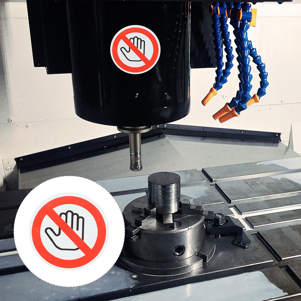 Hytrove 5Sheets SelfAdhesive Don't Touch Warning Label Sign For ...