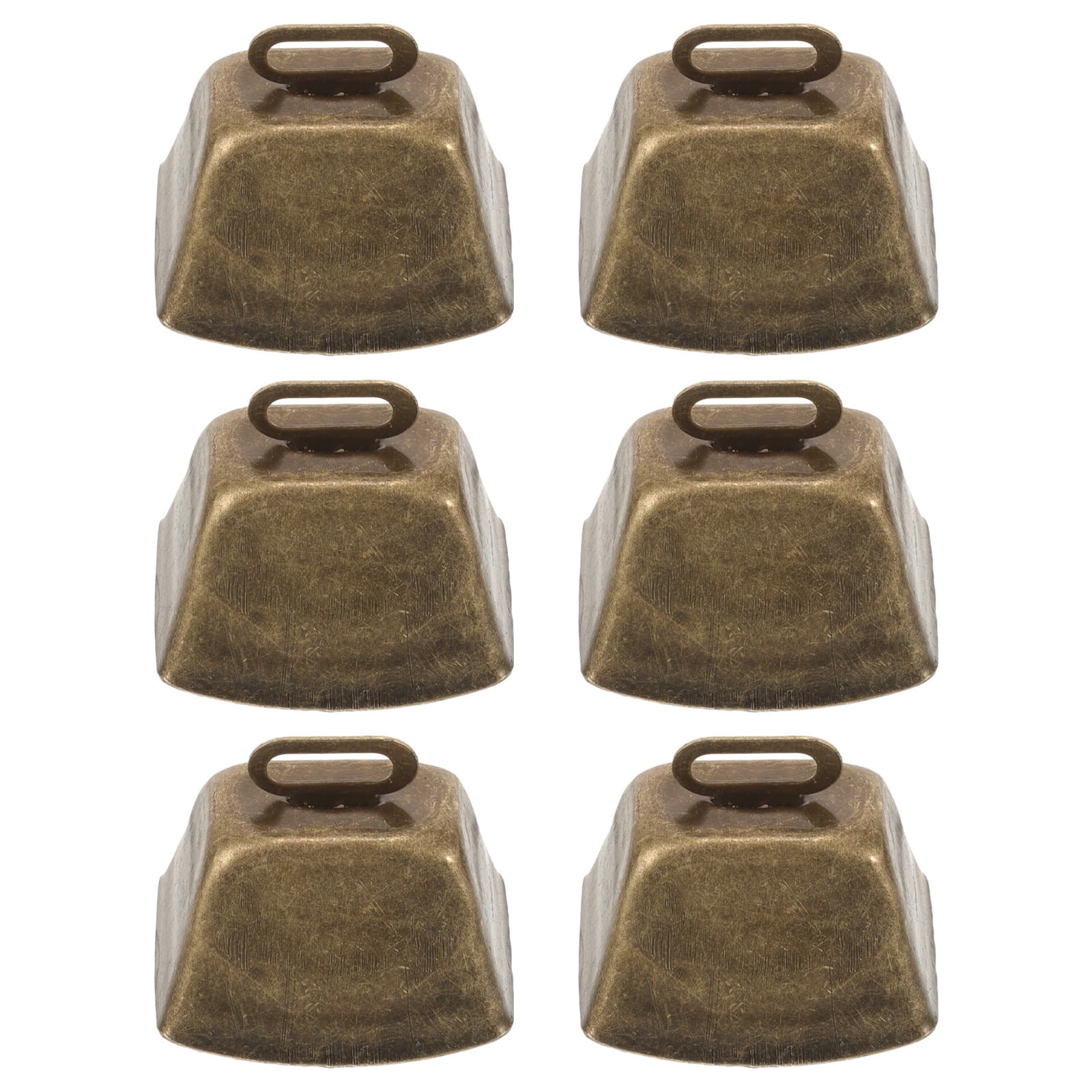 Hytrove 6Pcs Metal Bells with DIY Craft and Decoration Function Copper ...
