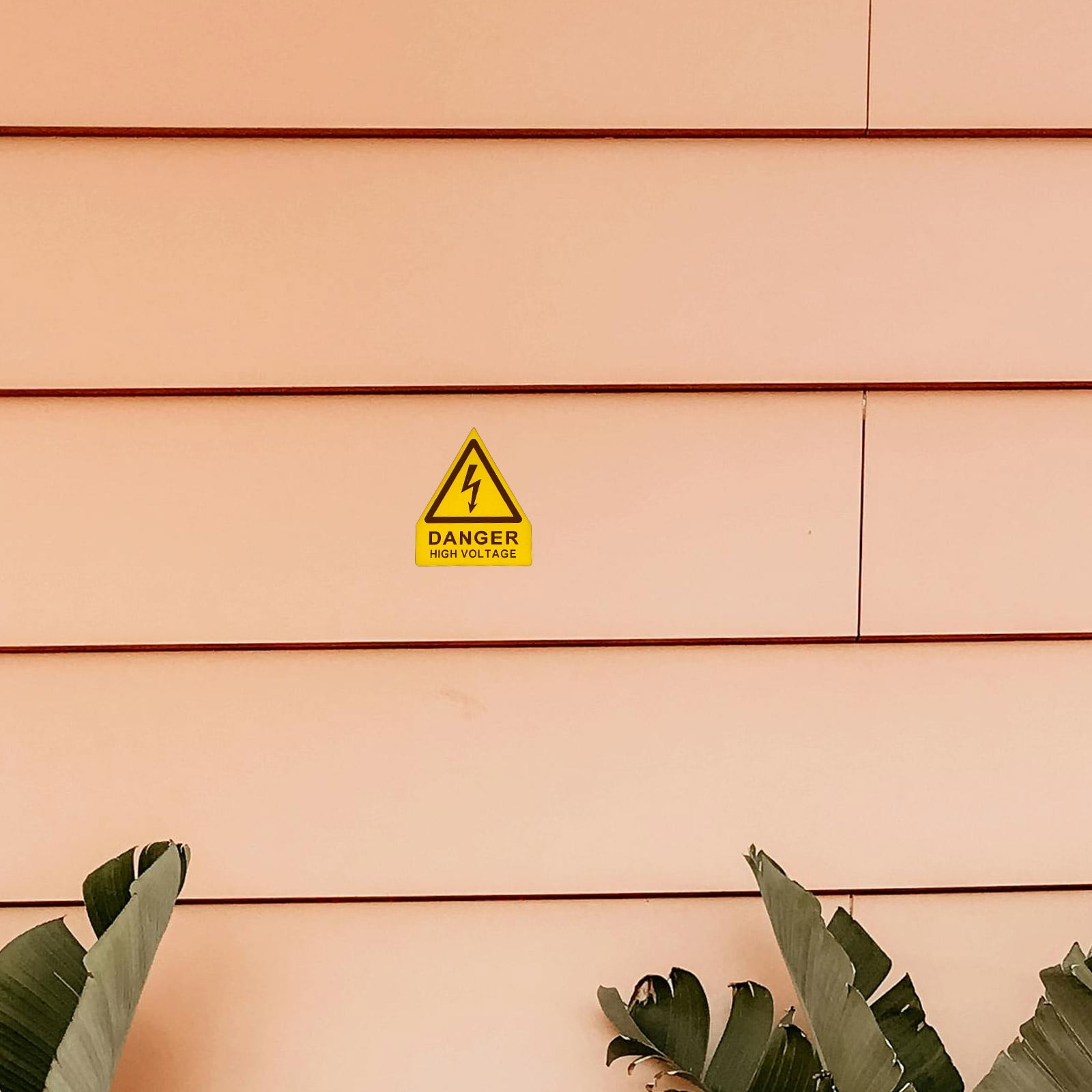 Hytrove 6Pcs PVC High Voltage Danger Sign for Operators and Maintenance ...