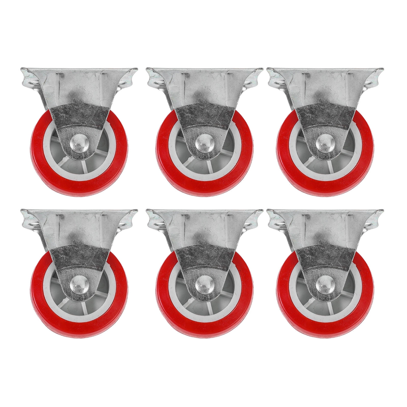 Hytrove 6Pcs Plate Wheels Caster Wheels Abs Assorted Color For ...