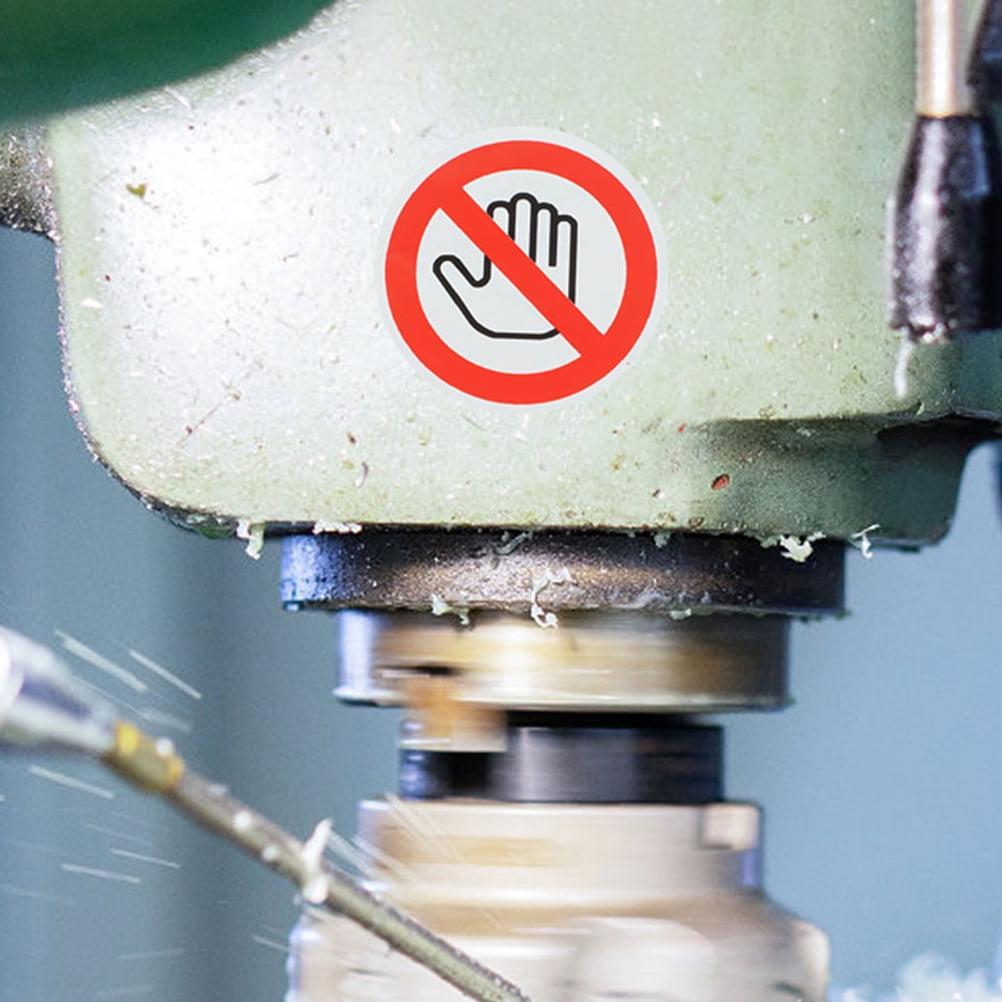 Hytrove 6Pcs Please Do Not Touch Sticker Red Self Dhesive Vinyls For ...