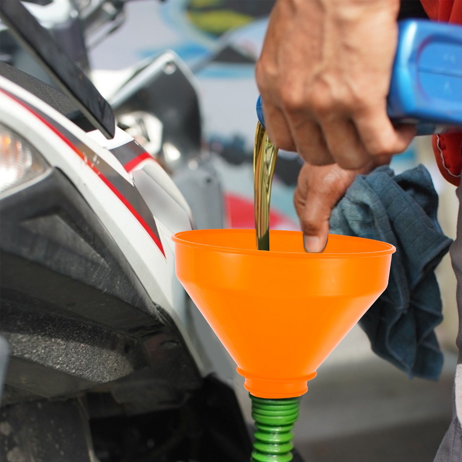 Hytrove 6pcs Funnel Plastic Assorted Color for Vehicle Maintenance ...