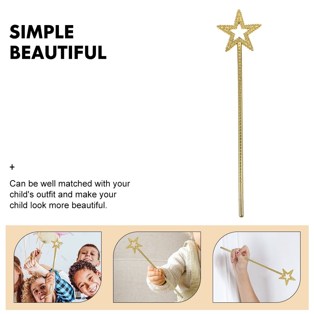 Hytrove 8Pcs Fairy Wand Stick Golden Star Shaped for Parties - Walmart.com