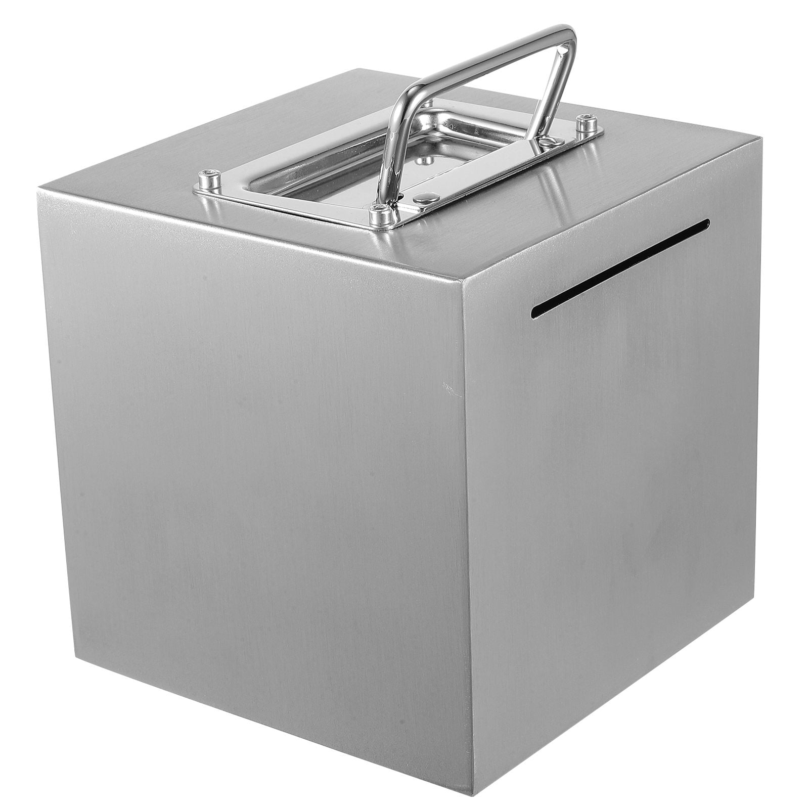 Hytrove Adults Money Box 1Set Metal Coin Storage Silver Square Design ...