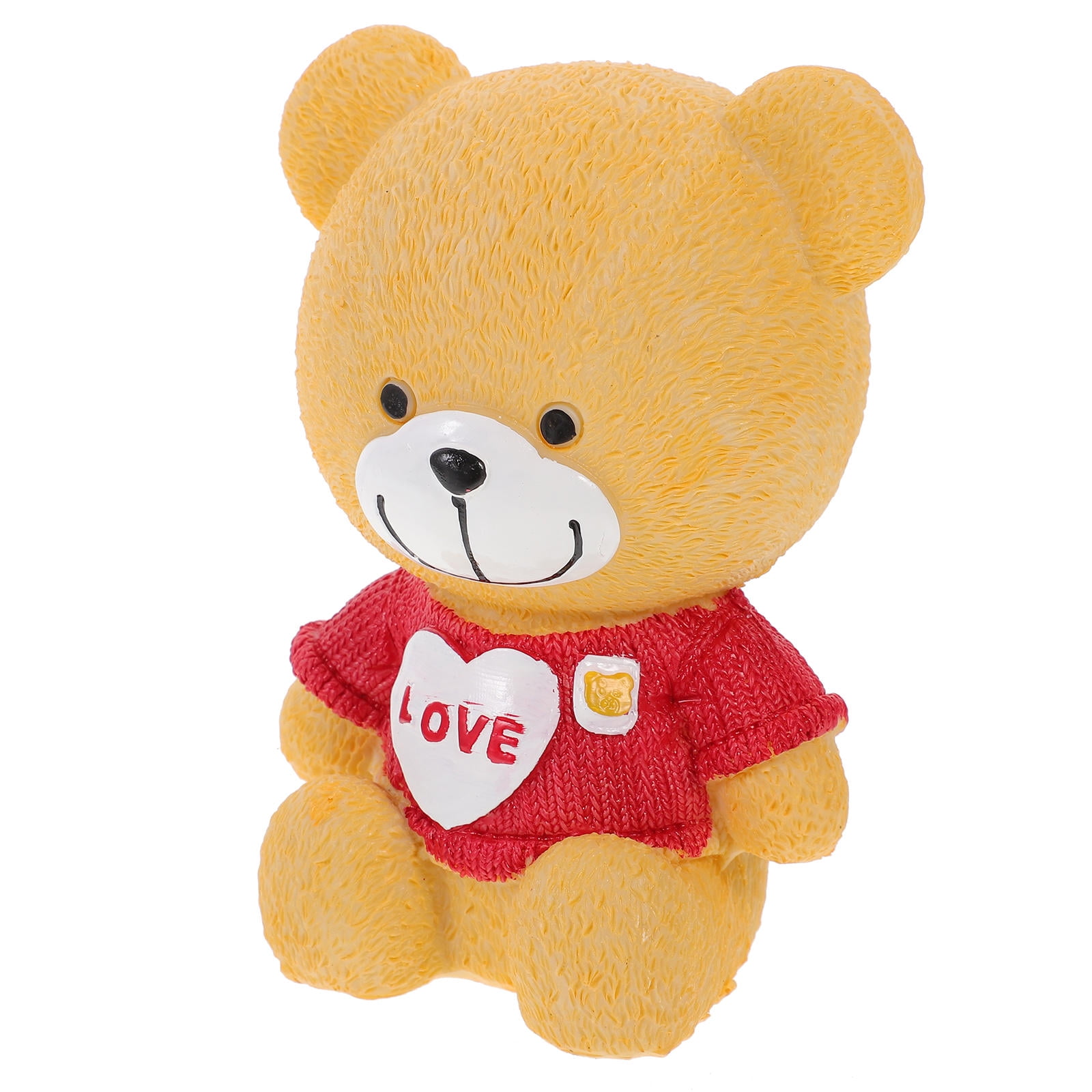 Hytrove Bear Bank 1Pack Resin Coin Storage Container Cute Design for ...