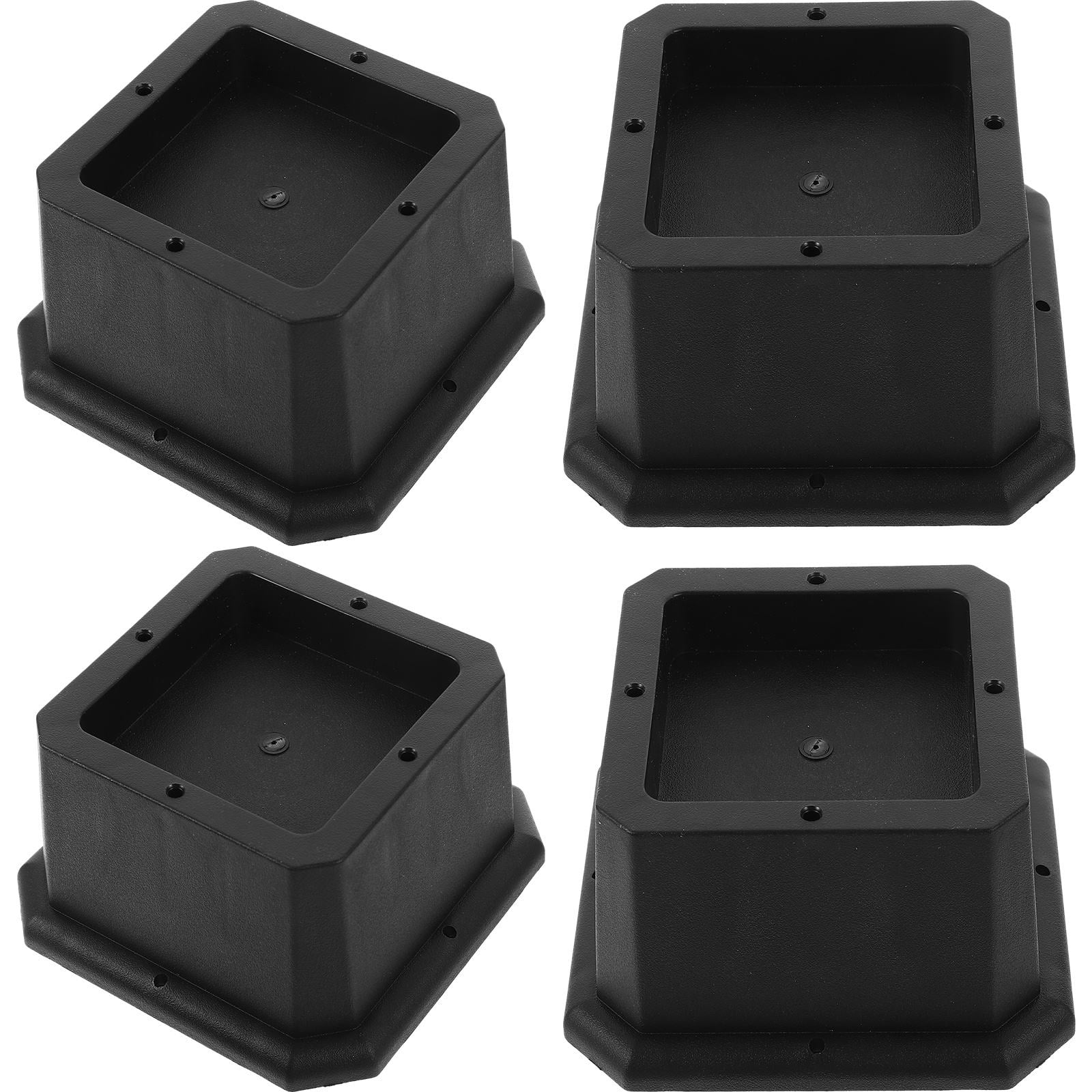 Hytrove Bed Furniture Risers Bed Risers Rubber 4Pcs - Walmart.com