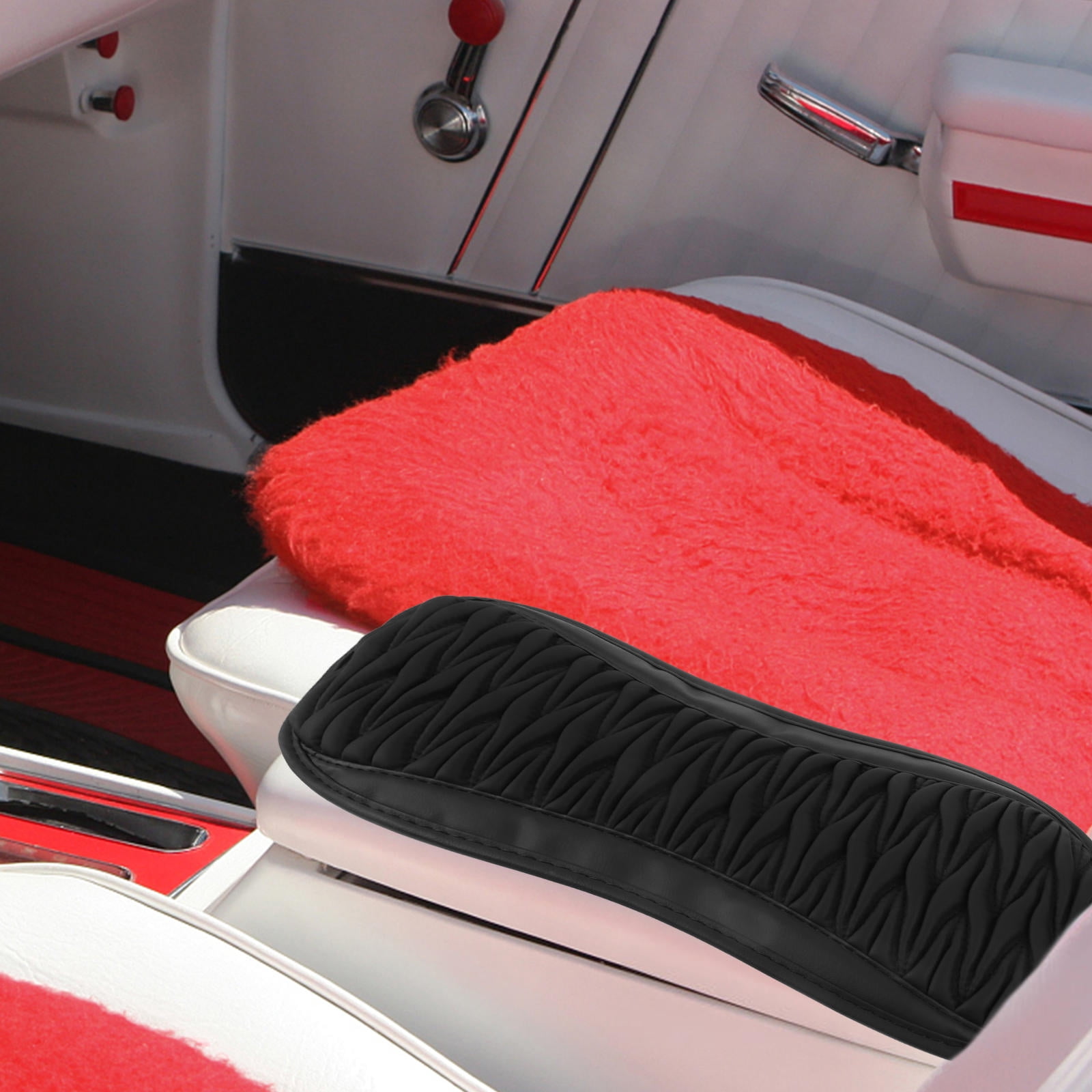 Hytrove Black Rectangular Center Console Pad Automotive Accessory ...