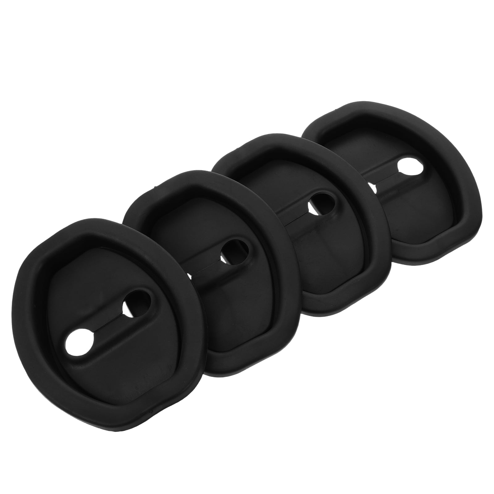 Hytrove Black Silicone 4Pcs Rectangular Door Latch Protective Cover for ...