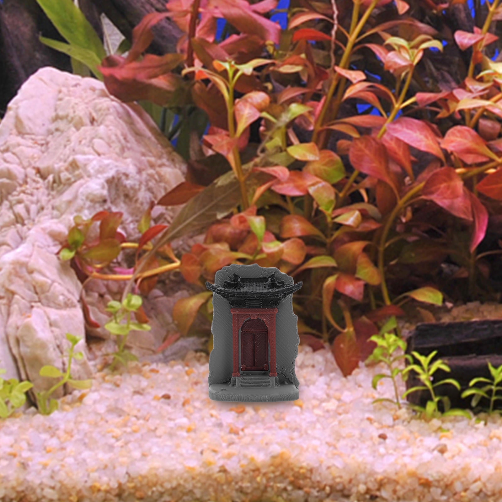 Hytrove Chinese Garden Figurines Zen Style Statue Grey Plastic ...