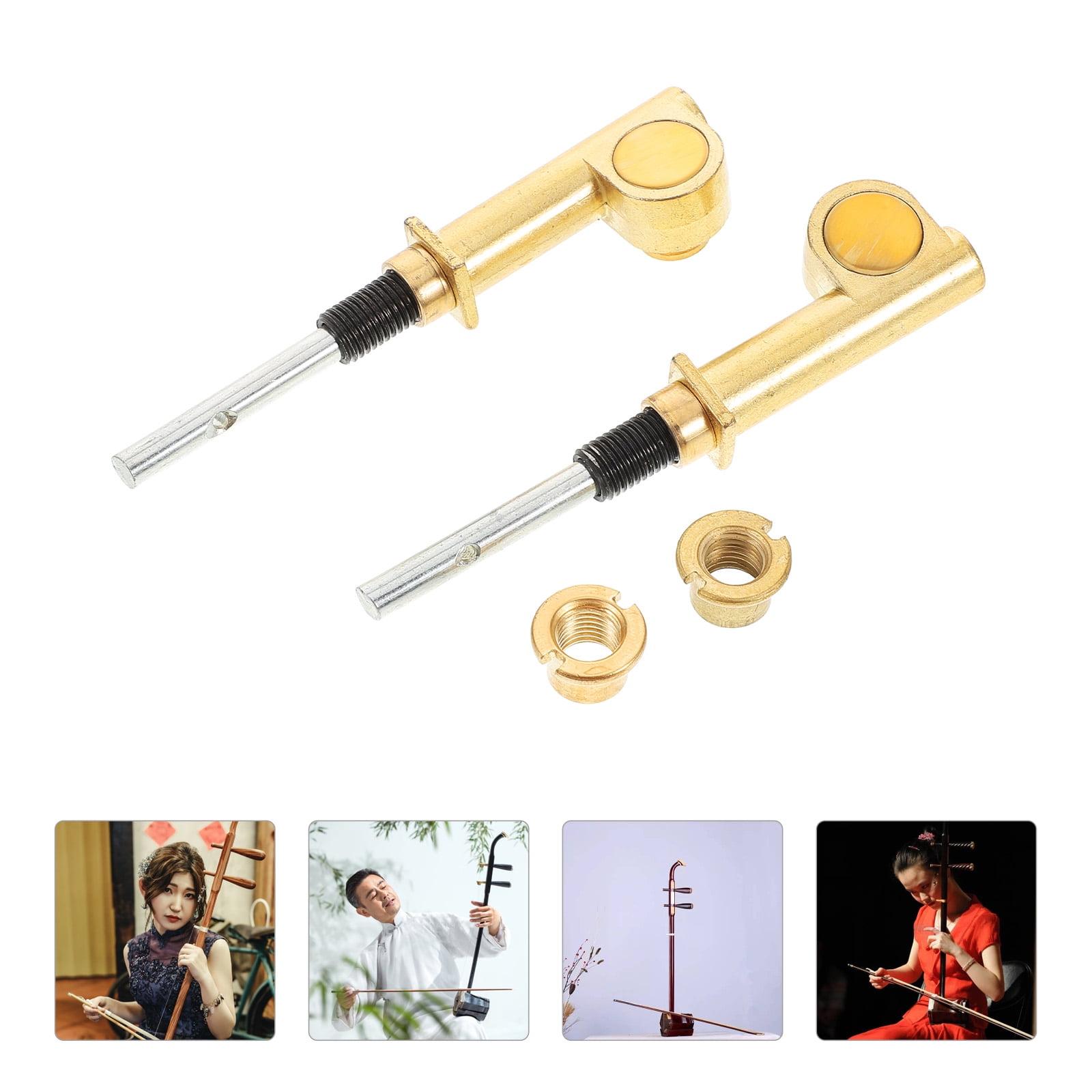 Hytrove Copper Tuning Pegs 2Pcs for Erhu Players with Sound Quality ...