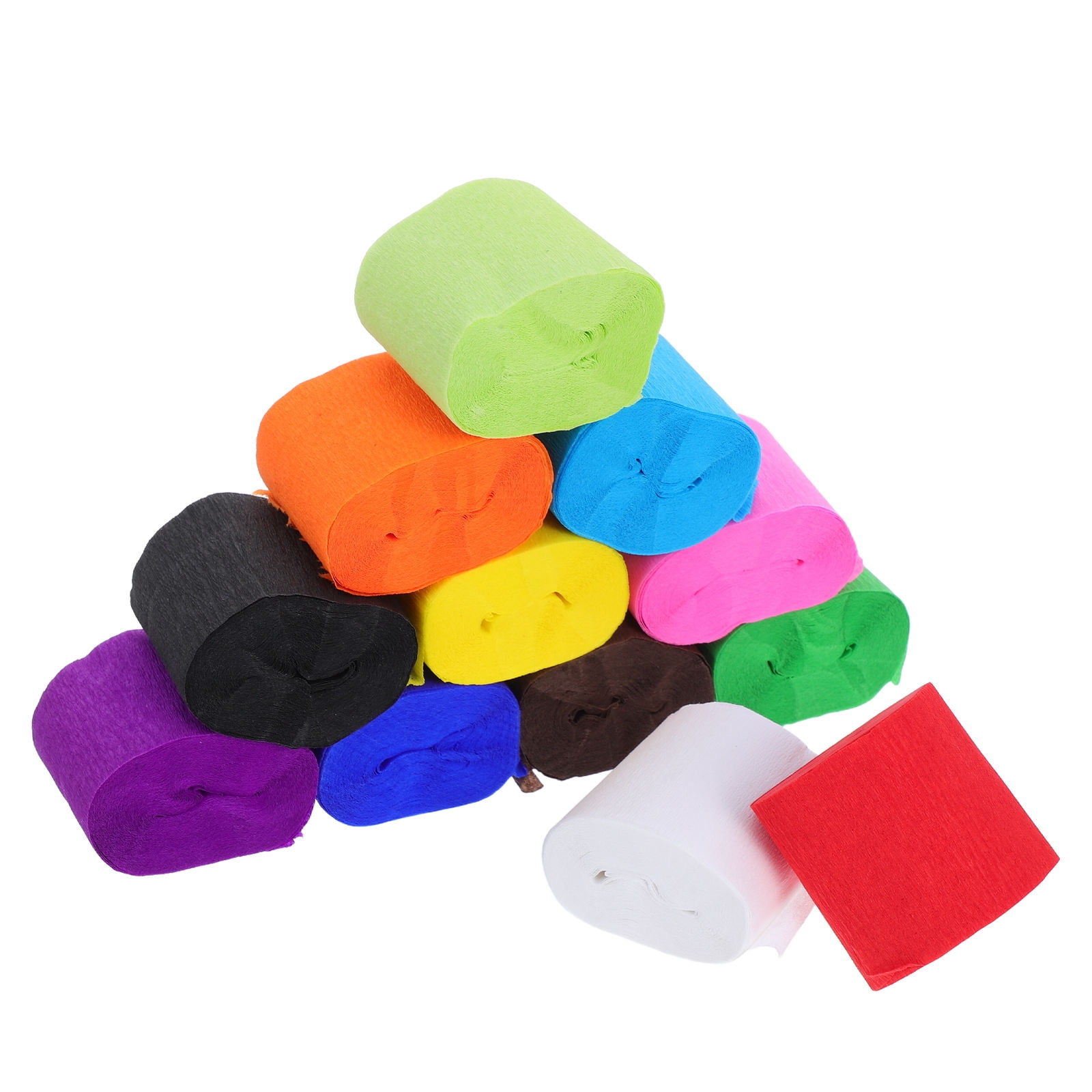 Hytrove Crepe Paper Kit Assorted For Diy Backdrop Streamers 12 Rolls ...