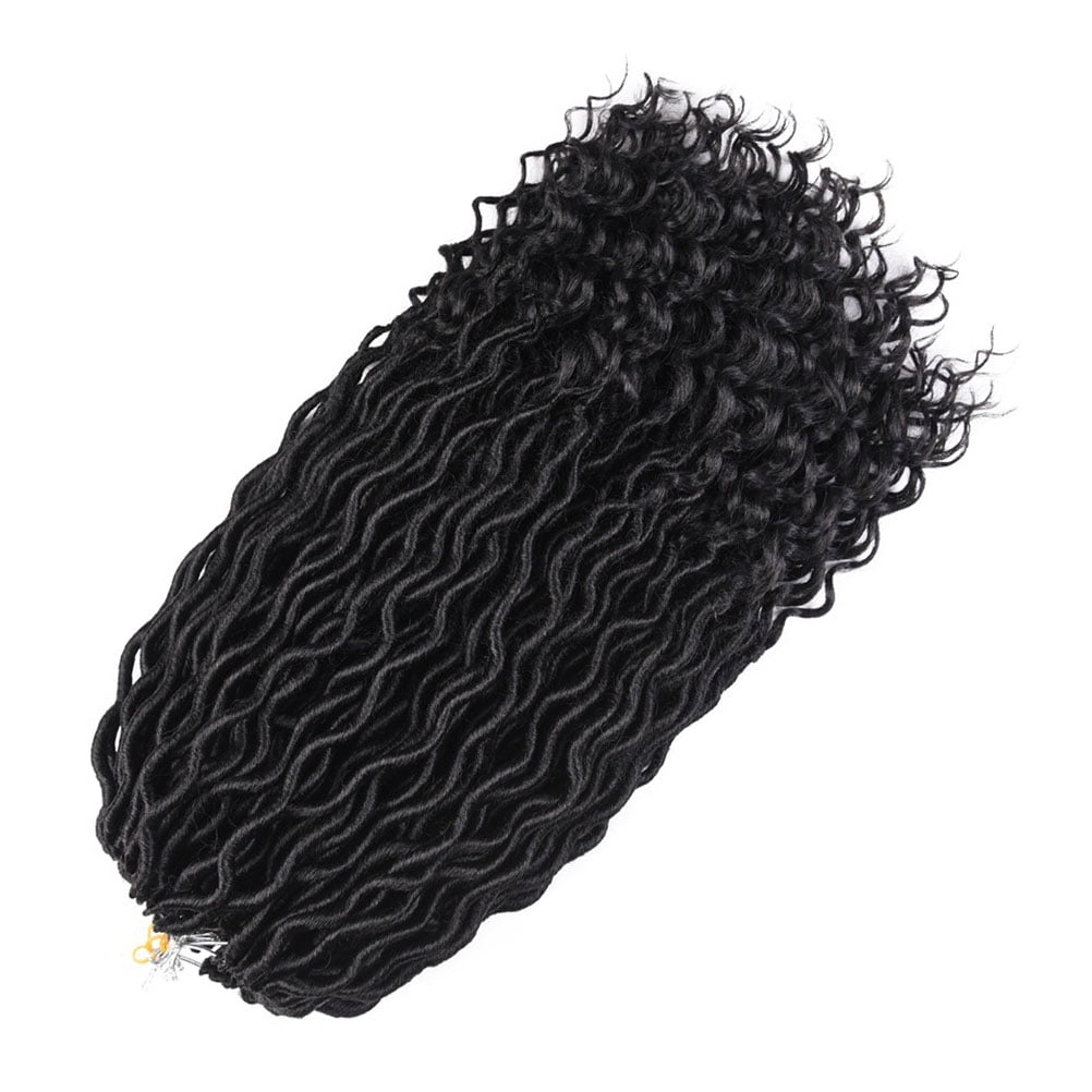 Hytrove Curly Wigs for Women 20 Inches High Temperature Fiber Black ...