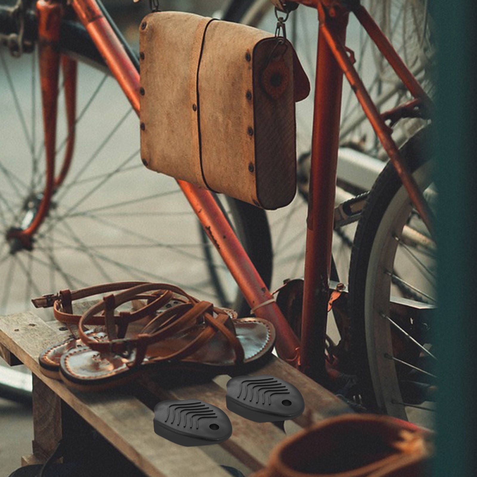 Hytrove Cycling Cleats Covers 2Pcs in Compact Size for Pedal Protection ...