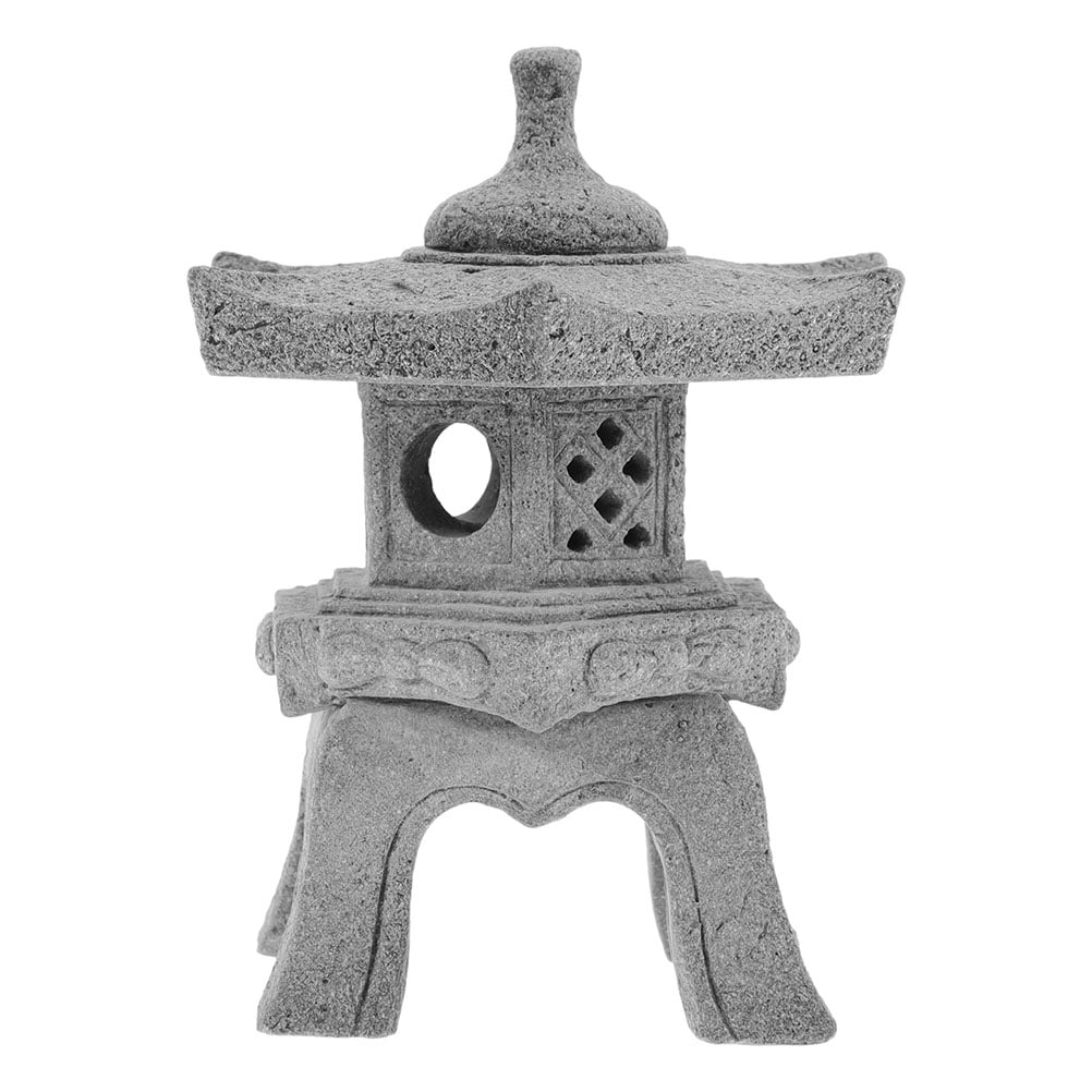 Hytrove Eastern Cultural Style Simulated Pavilion Ornament Stone Powder ...