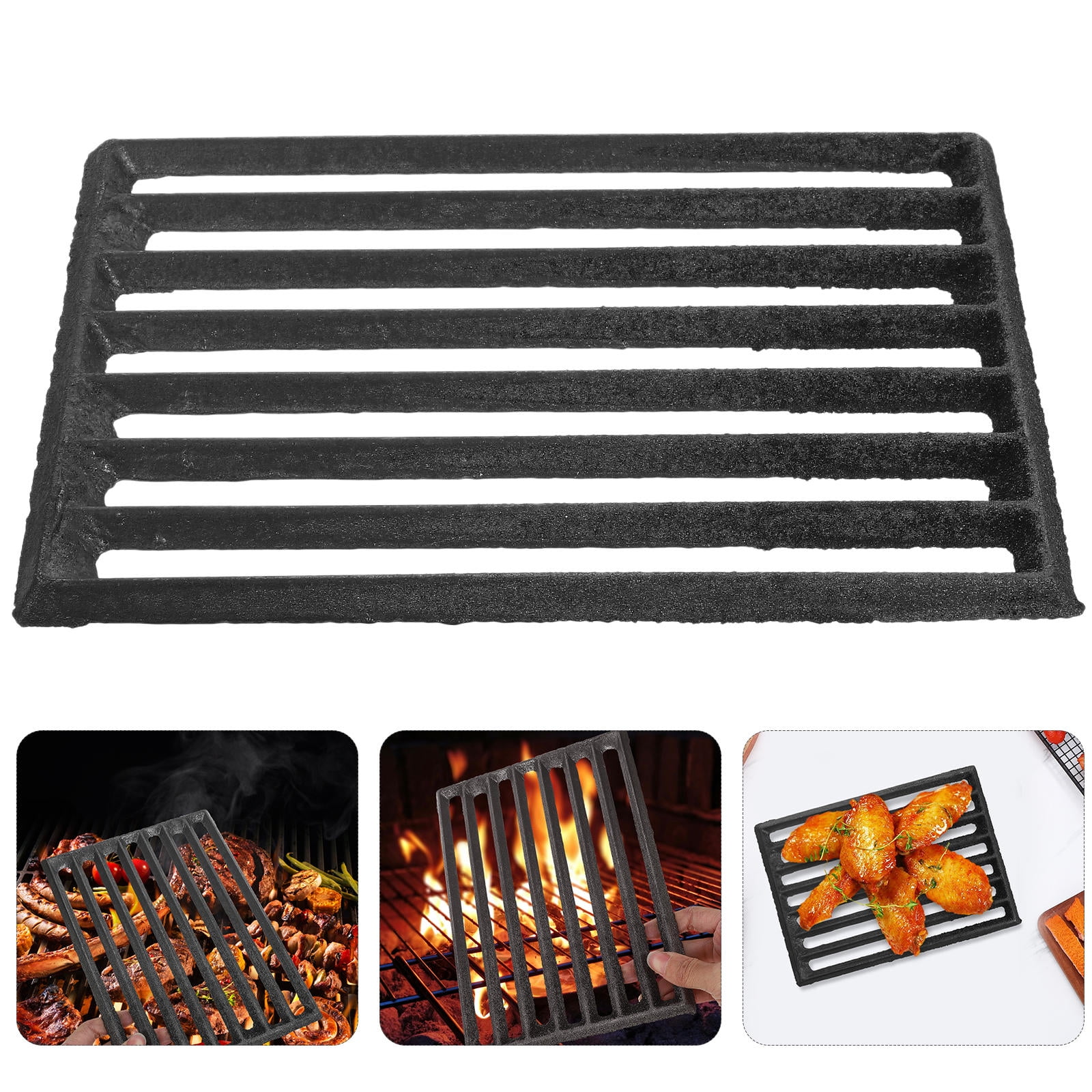 Hytrove Fire Grate Metal Stove Grate For Efficient Burning Thickened ...