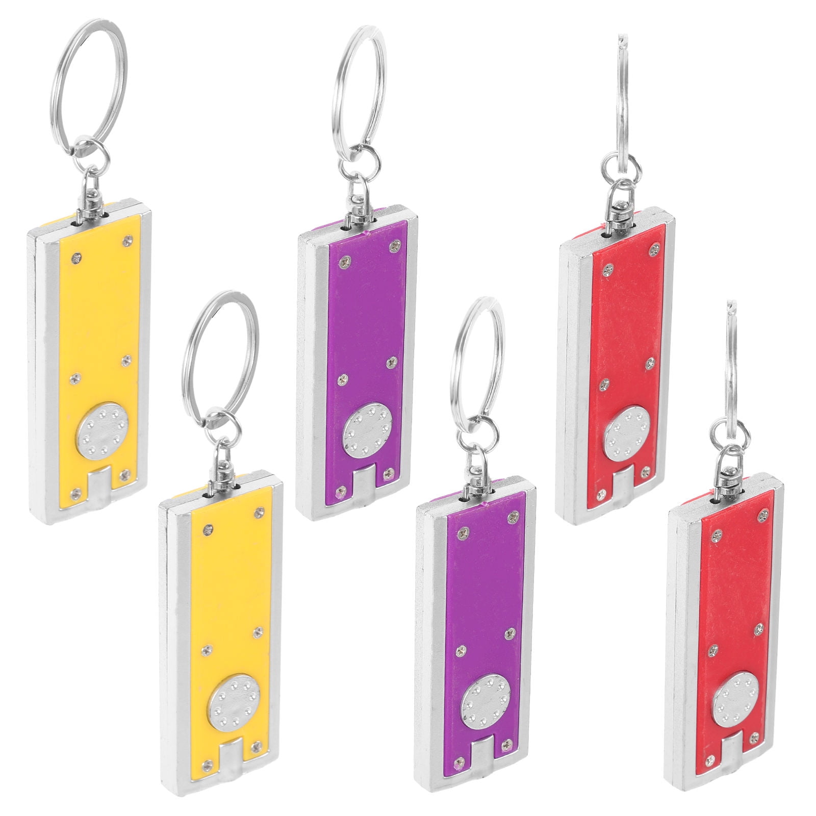 Hytrove Mini Keychain 6Pcs Flash Light Keychains With Keychain Design ...