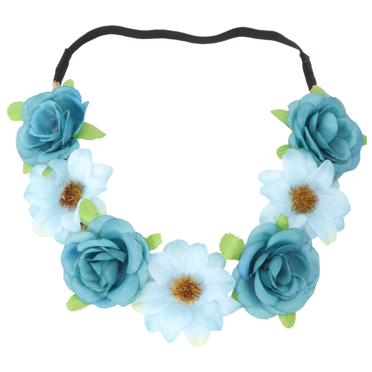 Hytrove Mint Green Floral Hoop Crown For Fashionable Look At Events ...