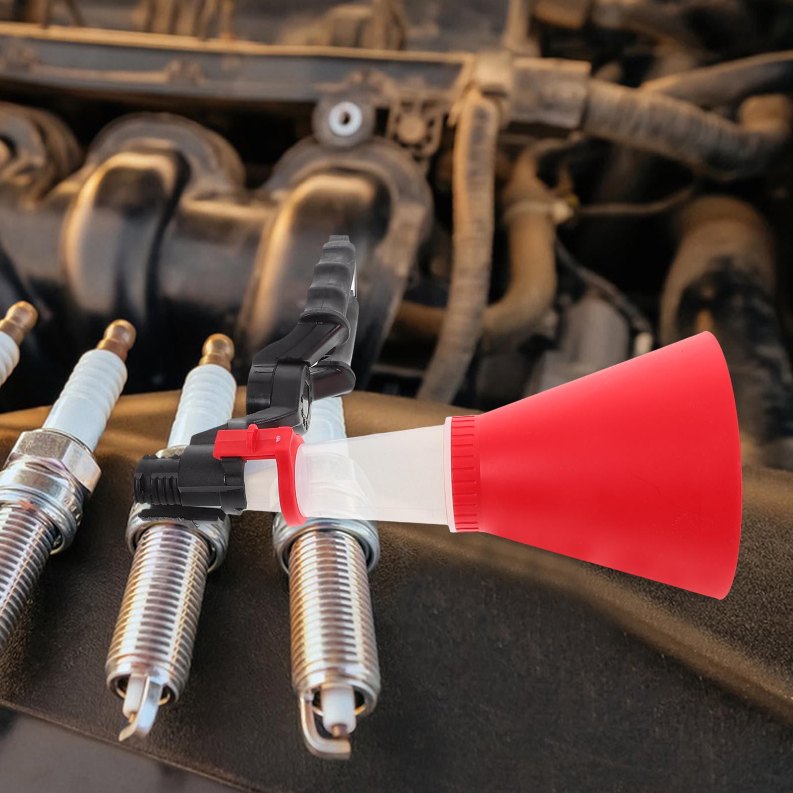 Hytrove Oil Drain Pan Plastic Funnel for Engine Oil Change Multi Color ...
