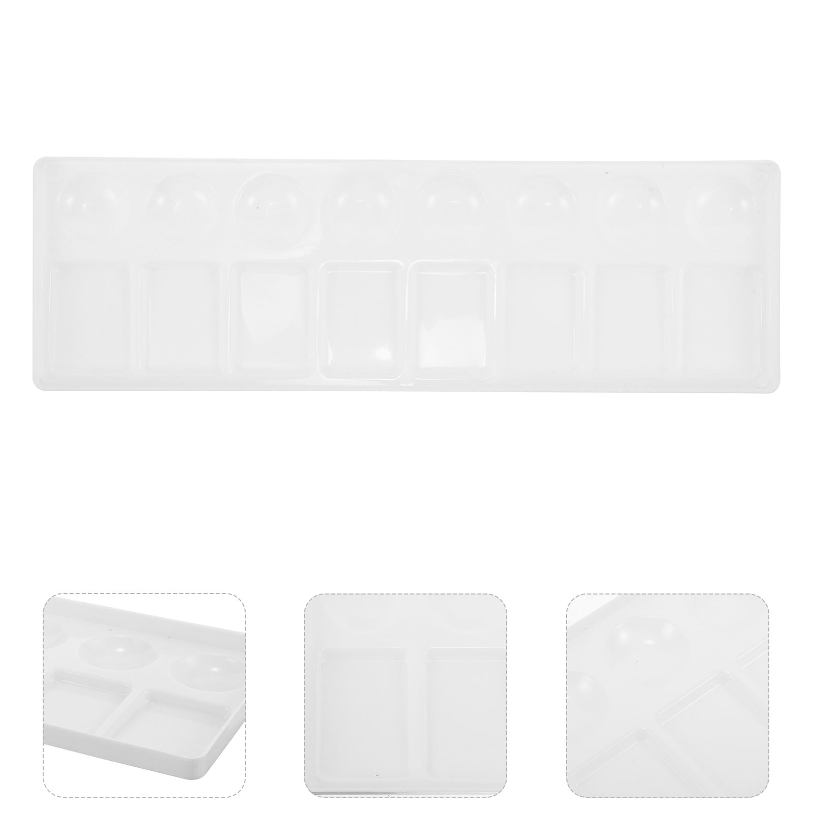 Hytrove Painting Colour Mixing Tray 1Pack White Long Shape for Art ...