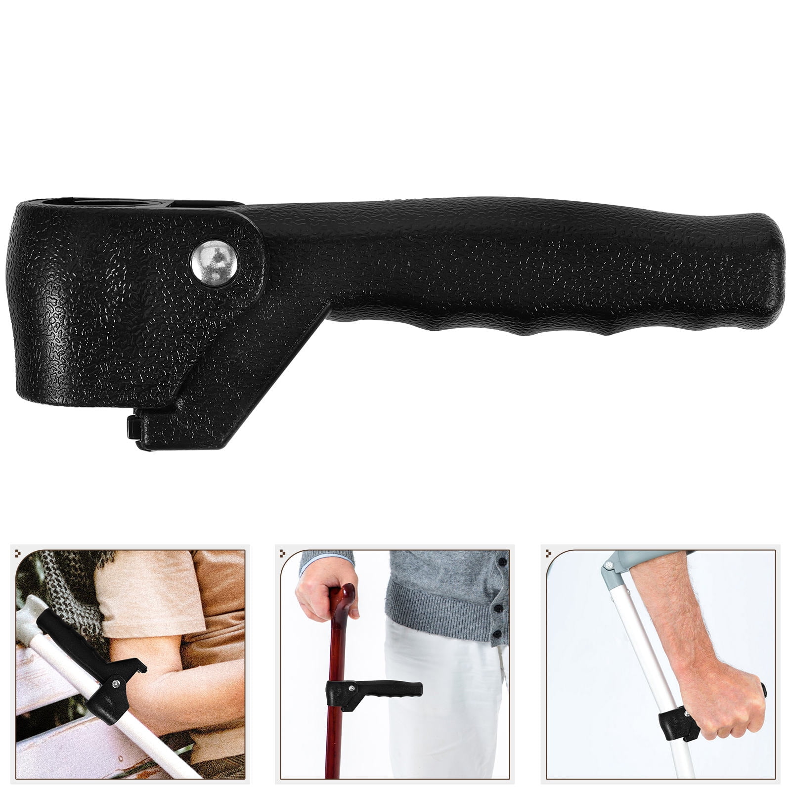 Hytrove Plastic Cane Handle 1Set for Walking Stick and Crutches Injury ...