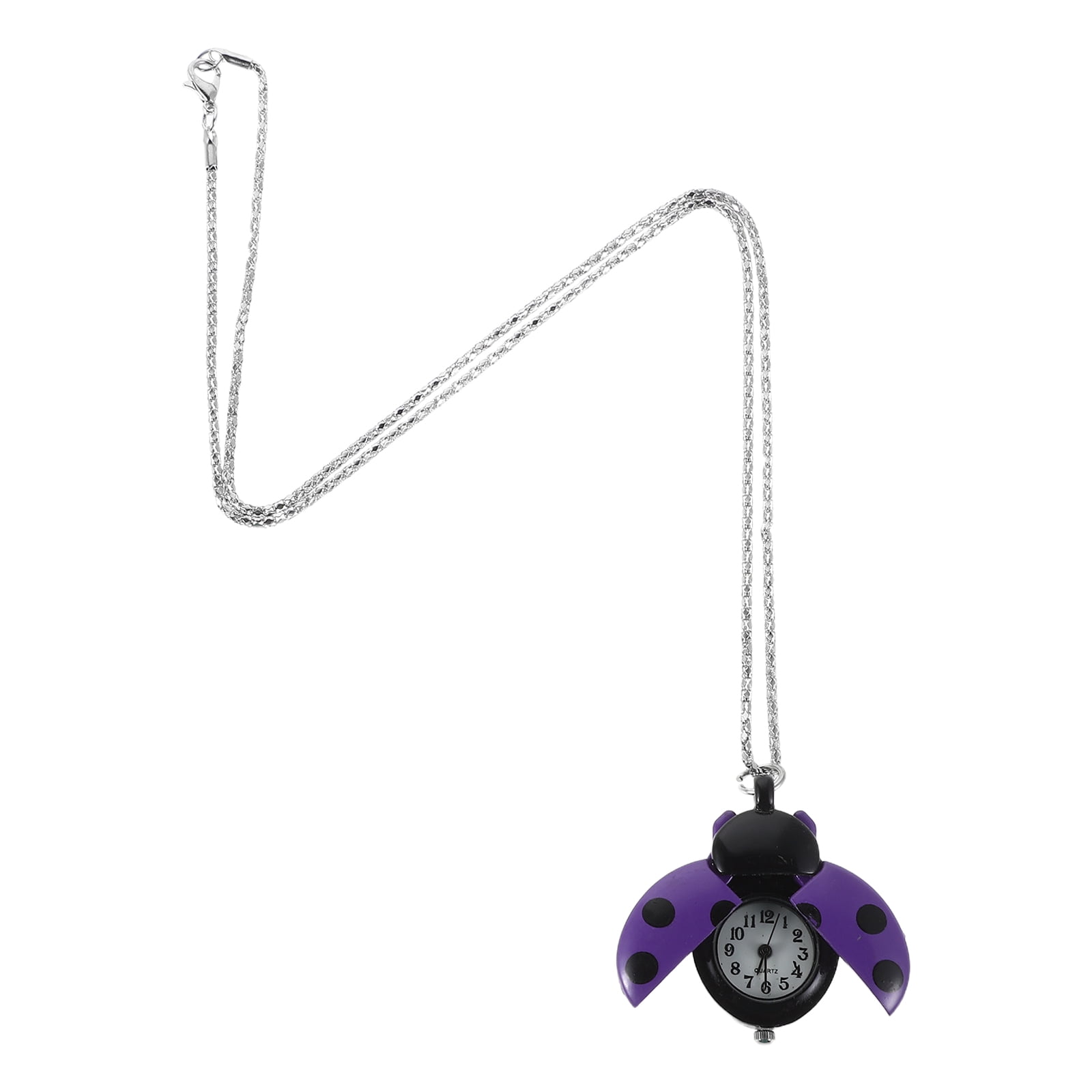 Hytrove Prop Pocket Watch Vintage Quartz Design Purple Glass Alloy for ...