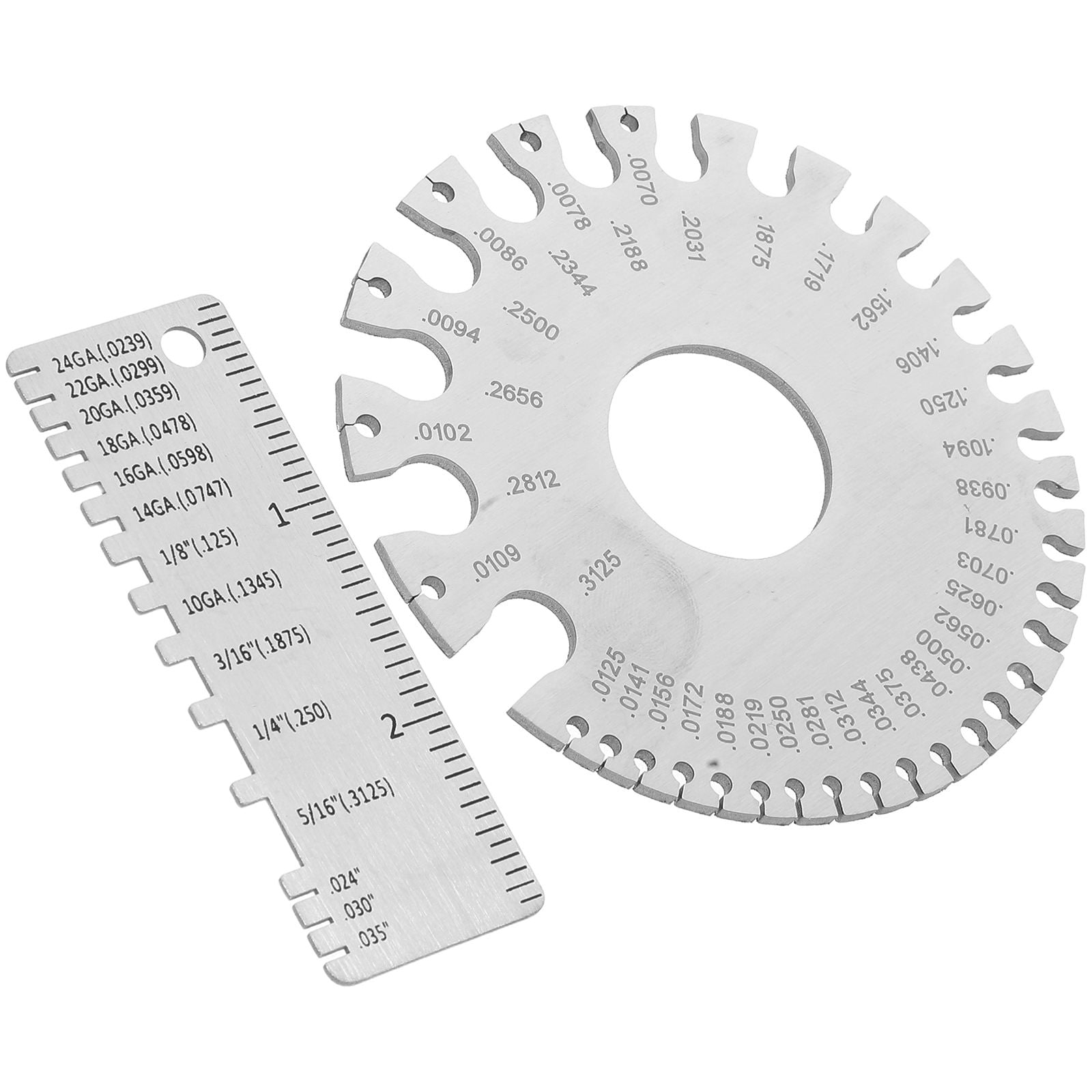 Hytrove Thickness Gauge Tool 2Pcs Wire Gauge Measuring for Construction ...