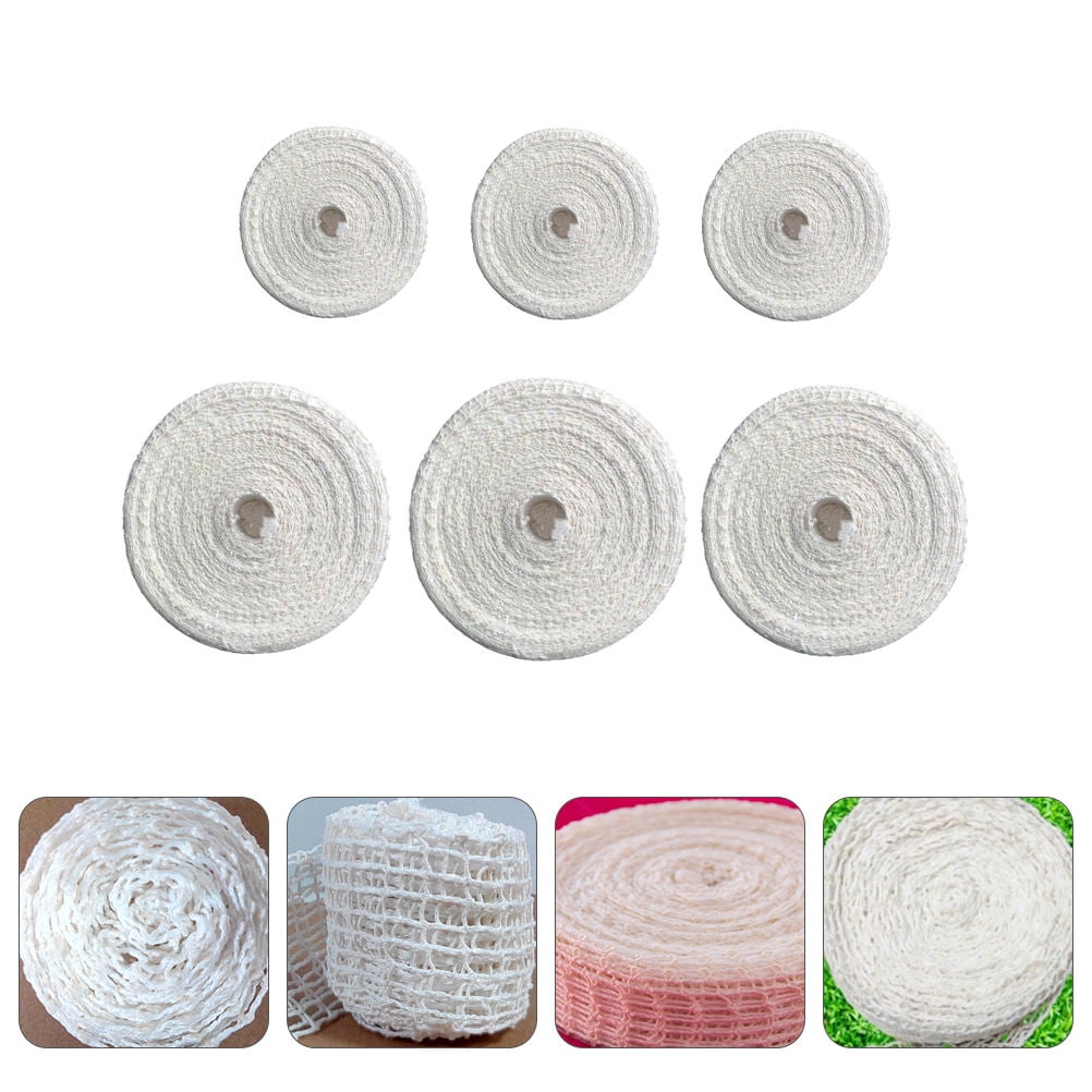 Hytrove White Cotton Thread Meat Netting 6 Rolls for Sausage Casing and ...