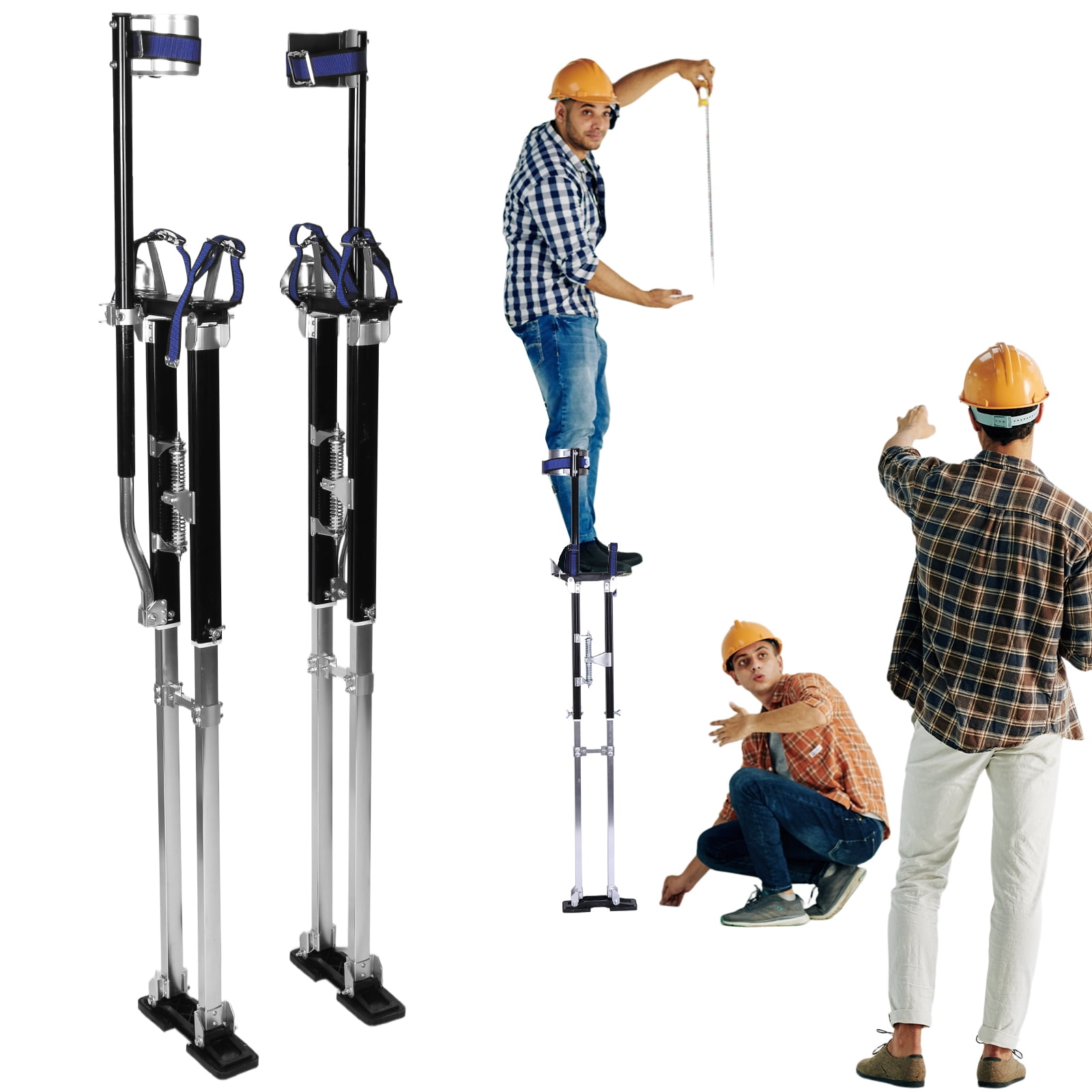 Hyuayi Drywall Stilts Aluminum Tool Stilt 48"- 64" Adjustable Climbing ...