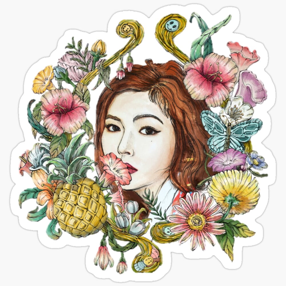 Hyuna A'Wsome Sticker Phone Decal Water Bottle Stickers Car Decals ...
