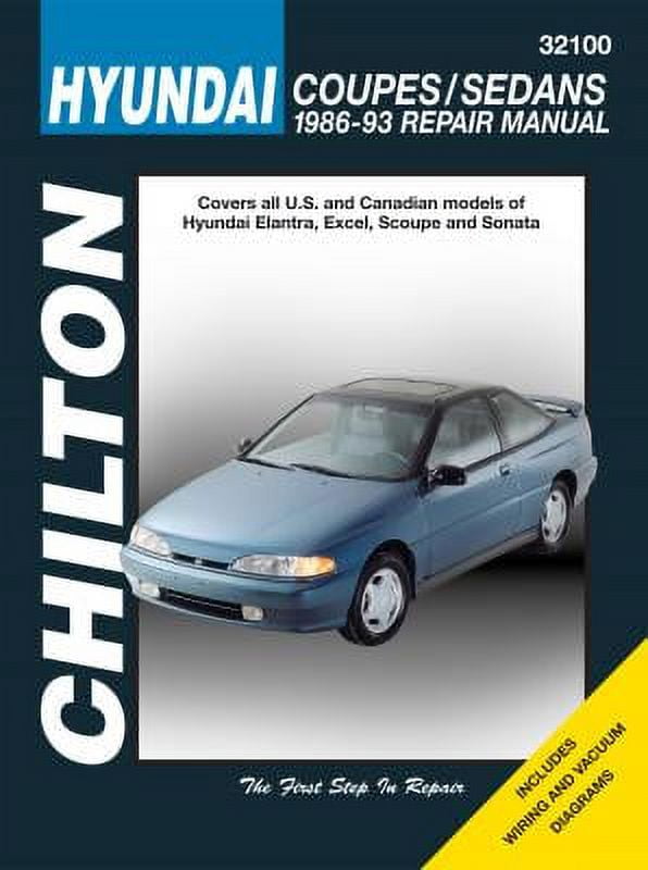 Hyundai Chilton Repair Manual for 1986-93 covering all models of ...