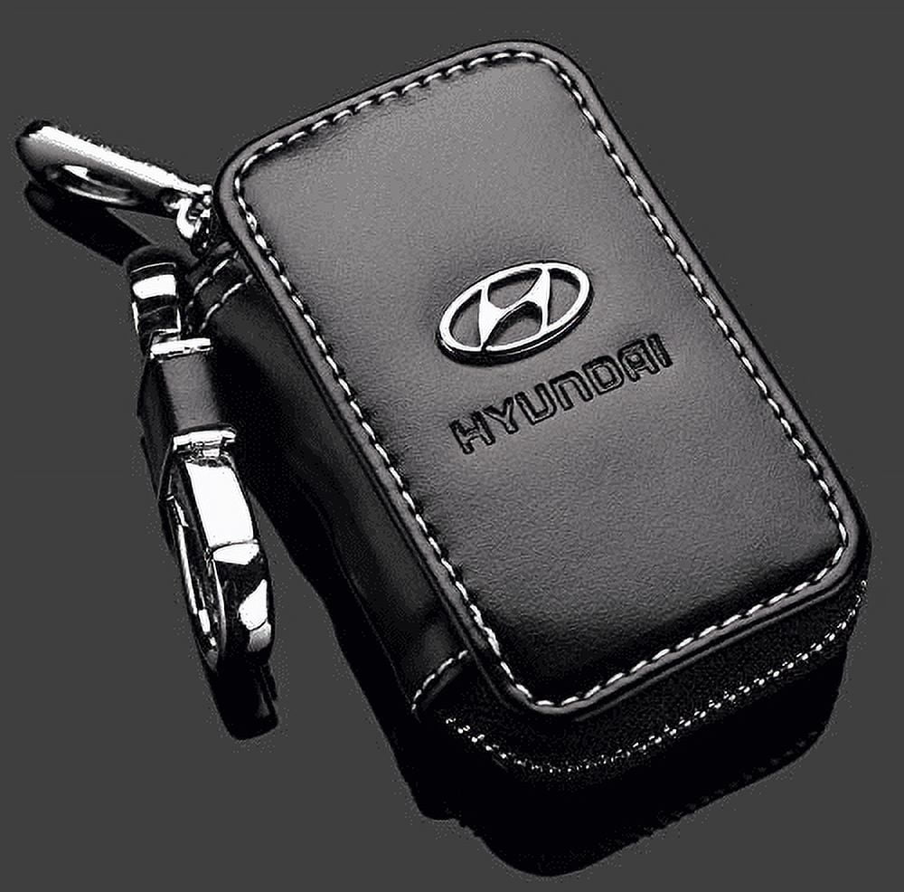 Hyundai Key Car Case, Genuine Leather Keychain - Walmart.com