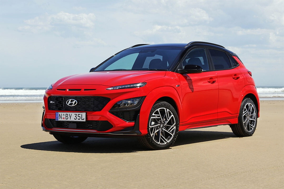 Hyundai Kona N Line Red Car Wall Indoor Decor - 20x30 Inch Laminated ...