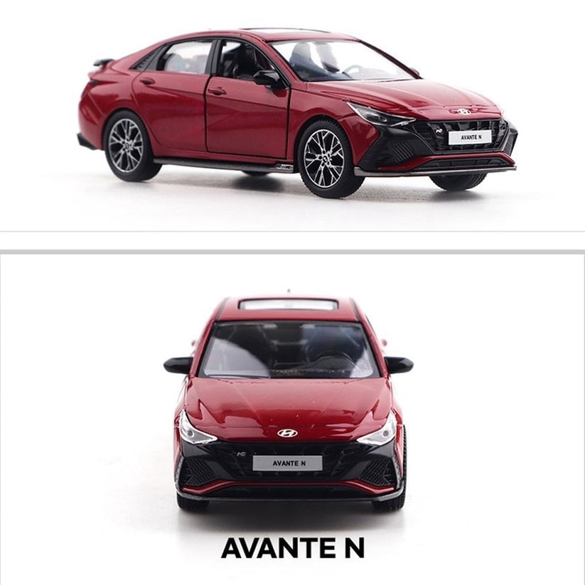 Hyundai Motor Car [Elantra Avante N] Diecast 1:38 Scale Miniature ...