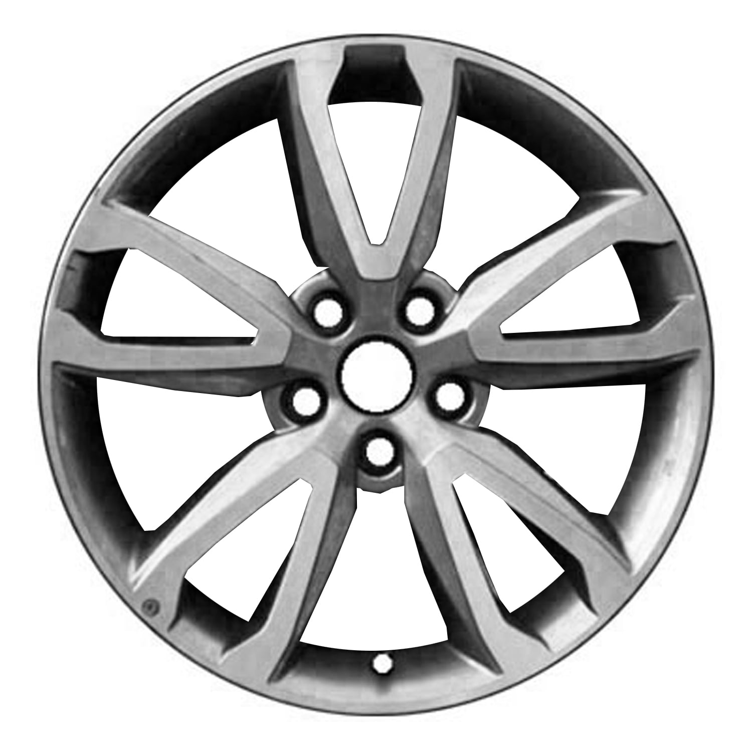Hyundai Santa Fe Wheel 2014-2016 18" Factory OEM 52910A1185 - Walmart.com