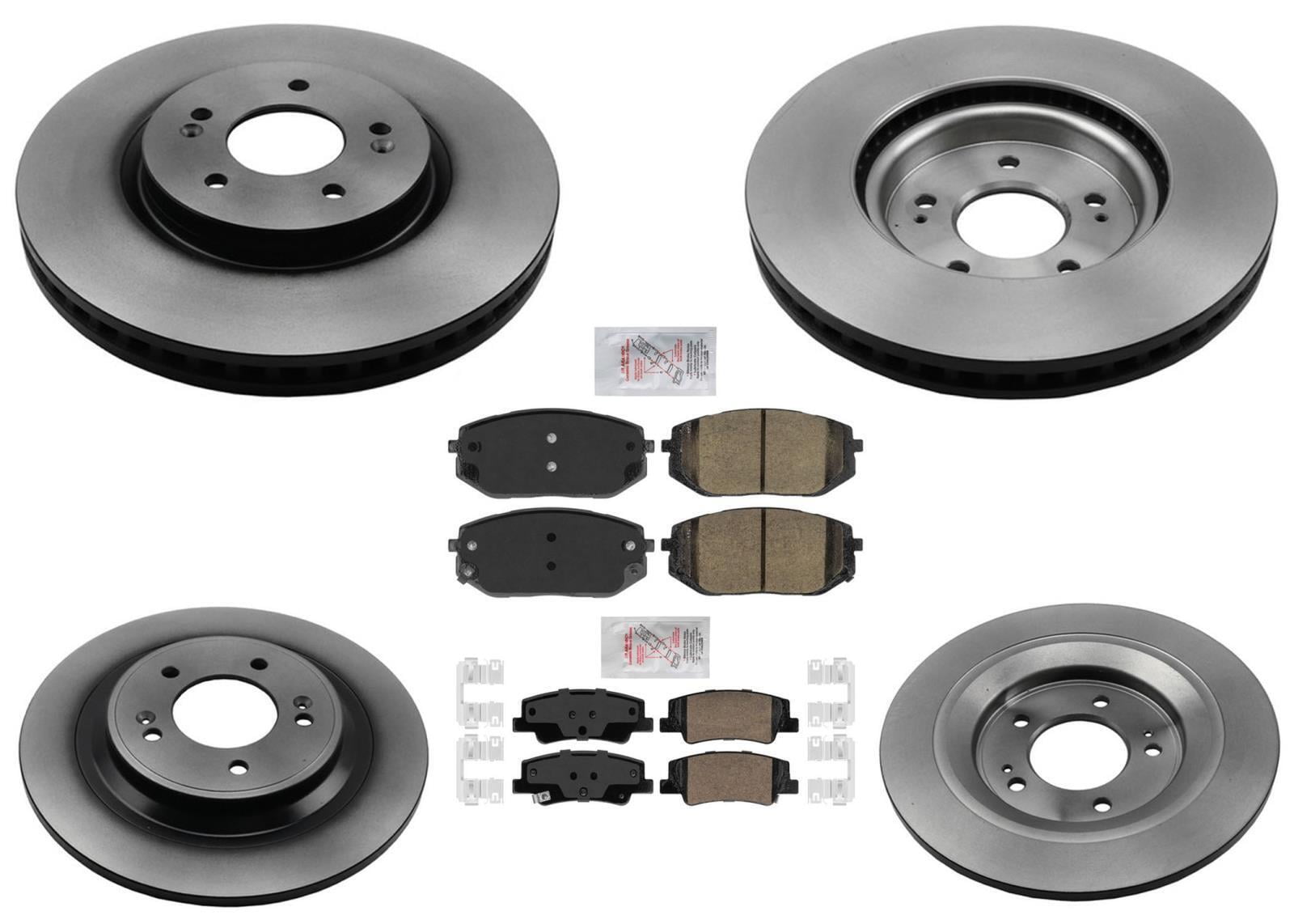 for Hyundai for Tucson 2022-2024 Front & Rear Vented Disc Brake Rotors ...