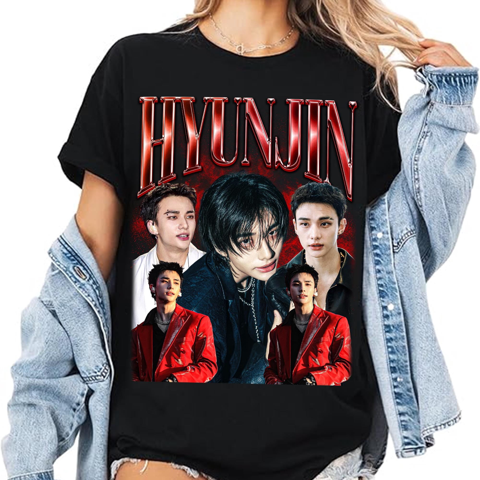 Hyunjin Stray Kids Kpop Graphics T-shirt, Stray Kids ATE Album Shirt ...