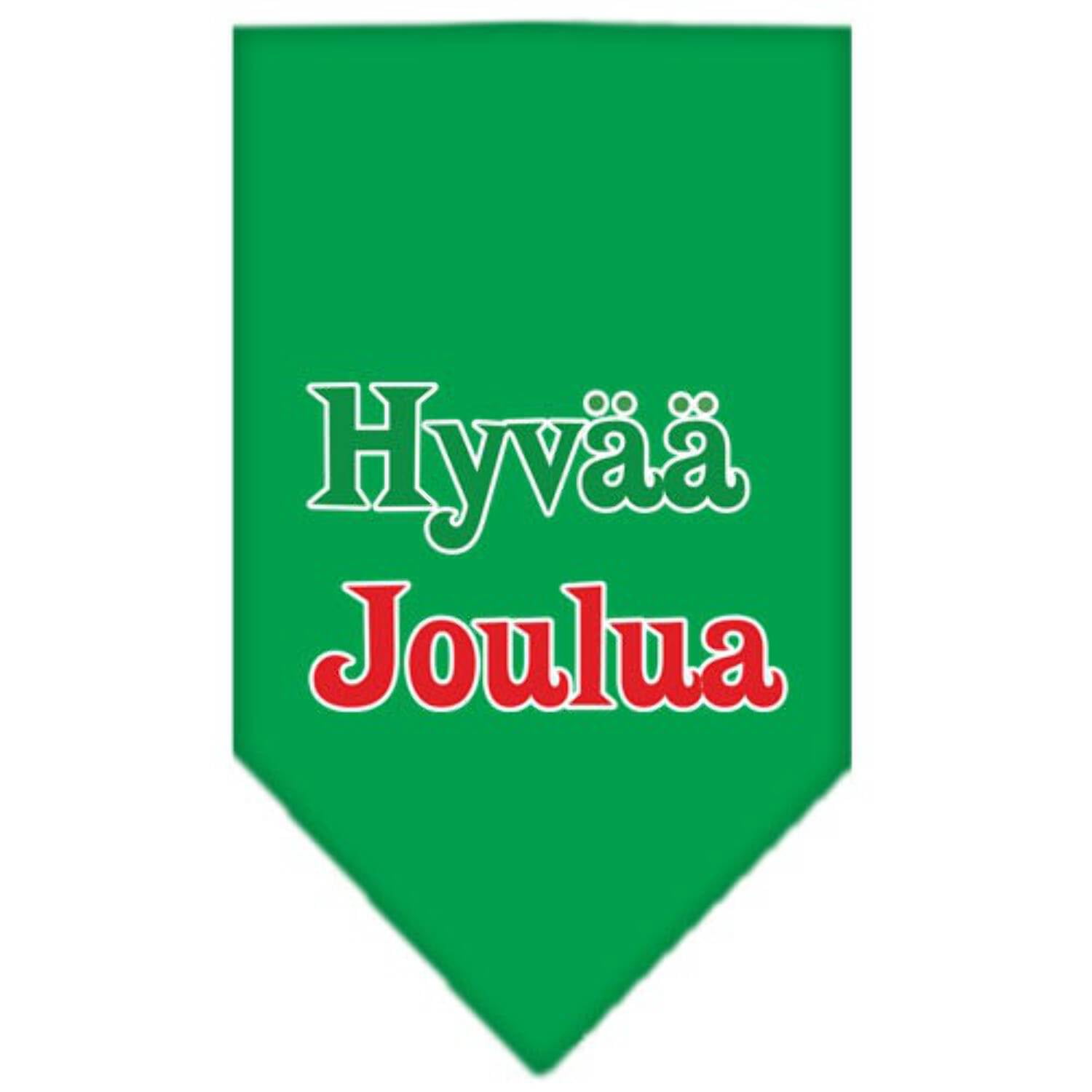 Christmas Pet and Dog Bandana Screen Printed, "Hyvää Joulua" - Walmart.com