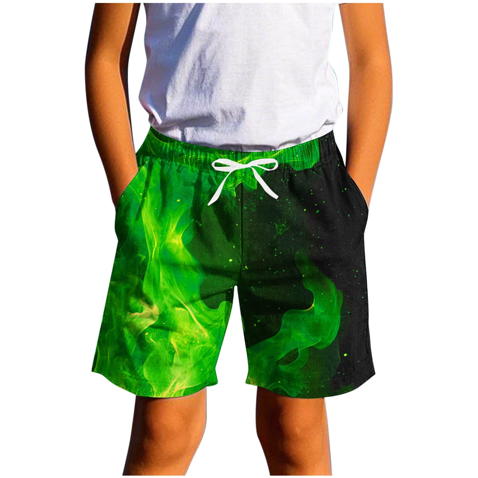 Hyxlng Boys Swim Trunks Toddler Swim Shorts Little Boys Girls Graphic ...